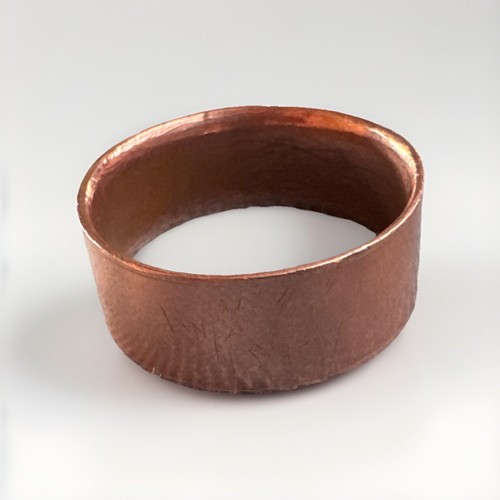 SOLID COPPER FINGER RINGS SMOOTH BAND Made in USA 100% Unisex Size 11 ...