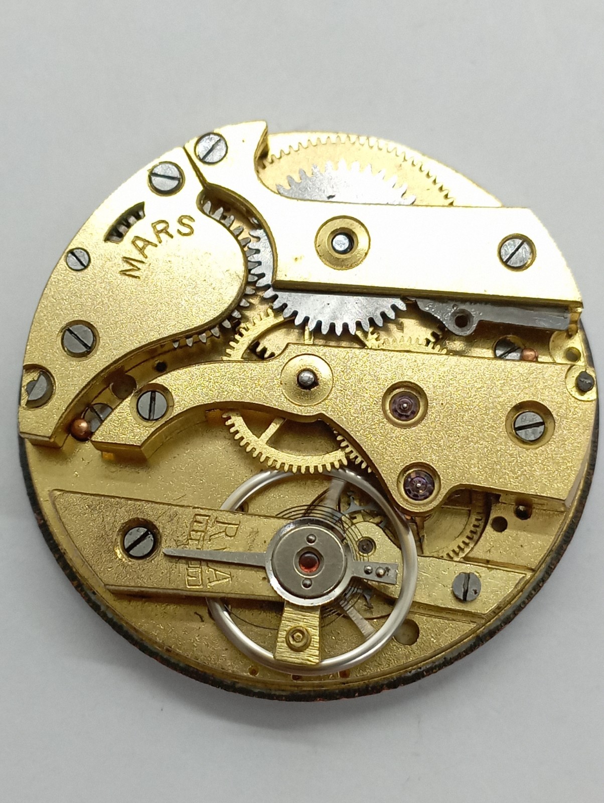 Antique MARS Cylinder pocket Watch Movement Good Bala… - Gem