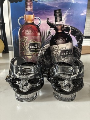 Kraken Rum 2025 Limited Ed “SKULL GLASSES SET OF 2 | eBay