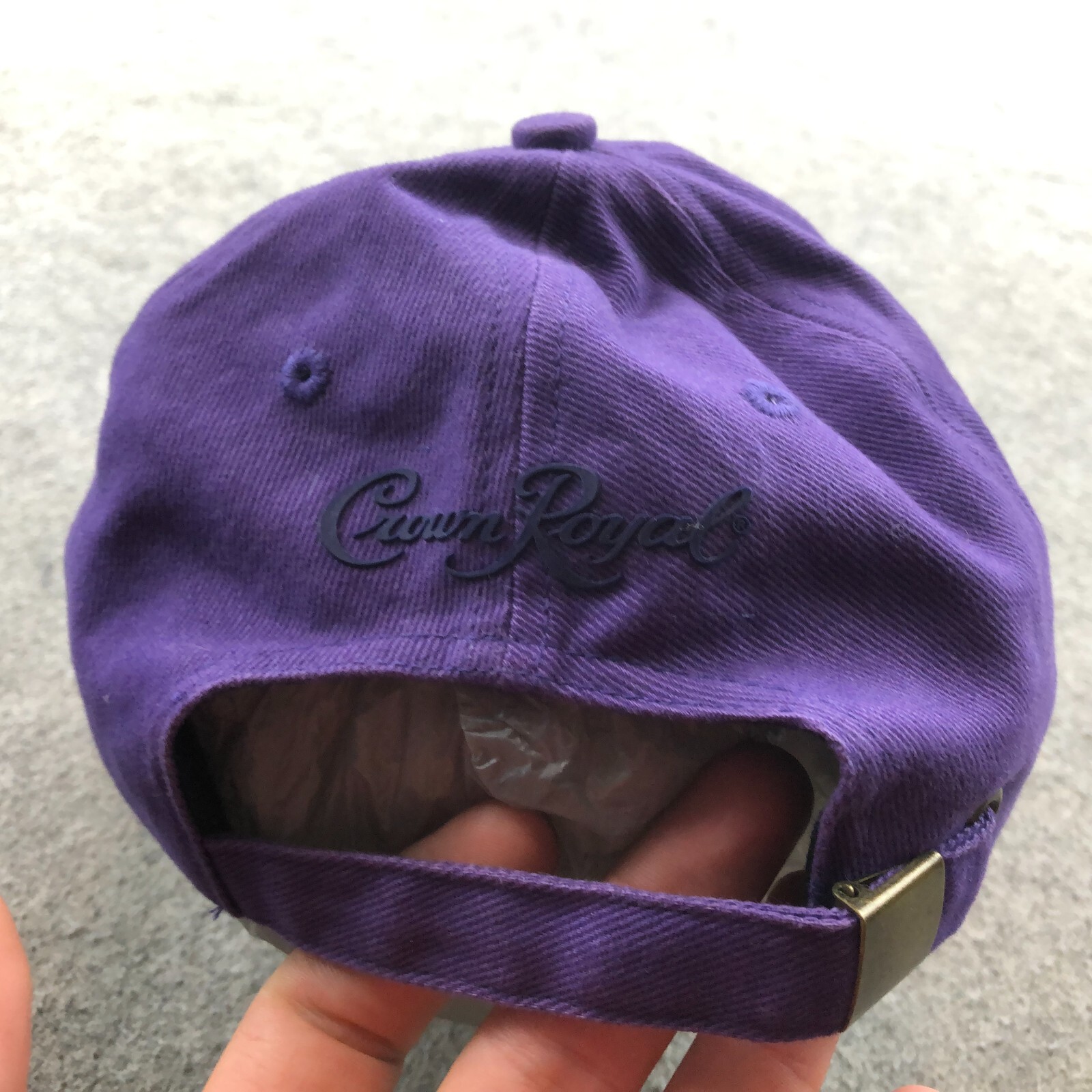 Crown Royal Hat Cap Adjustable Strap Back Purple Spell Out Championship ...