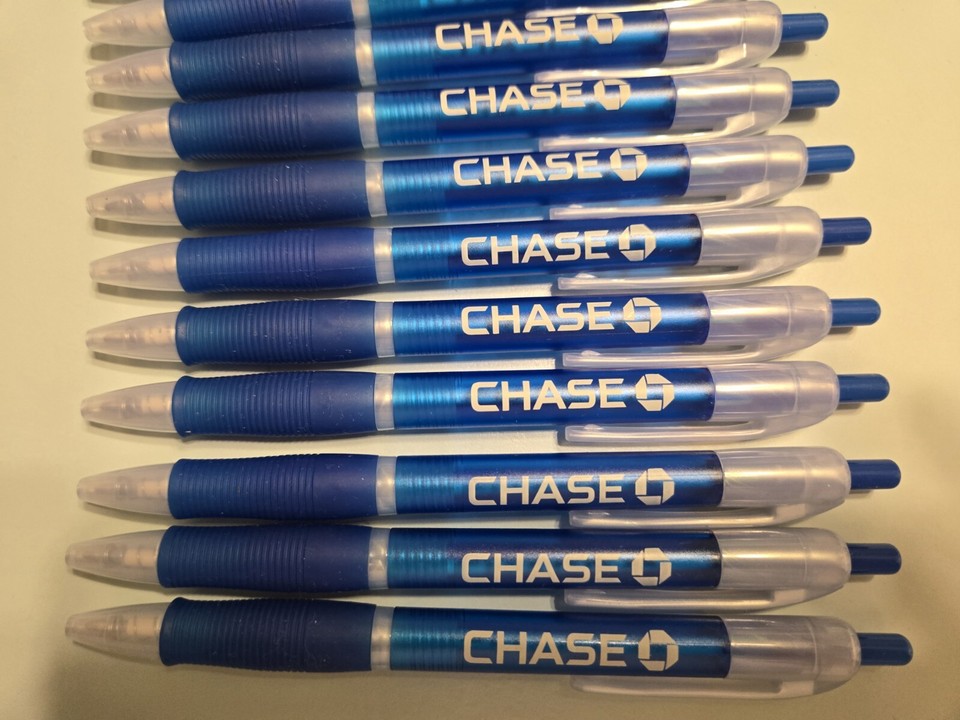 Lot of 15 New CHASE Bank Promotional Ballpoint Pens (Black Ink) | eBay