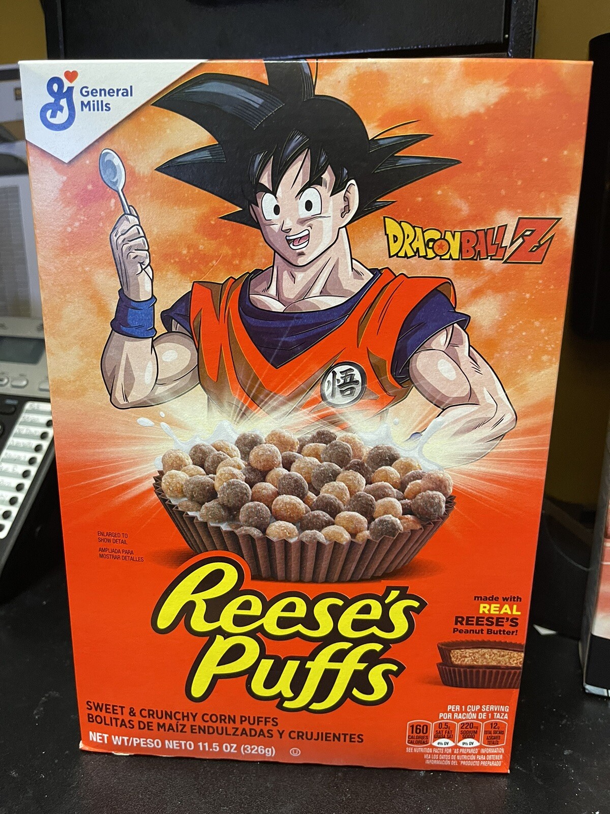 Dragon Ball Z Reese’s Puffs Cereal Limited Edition Sealed Heros Box ...