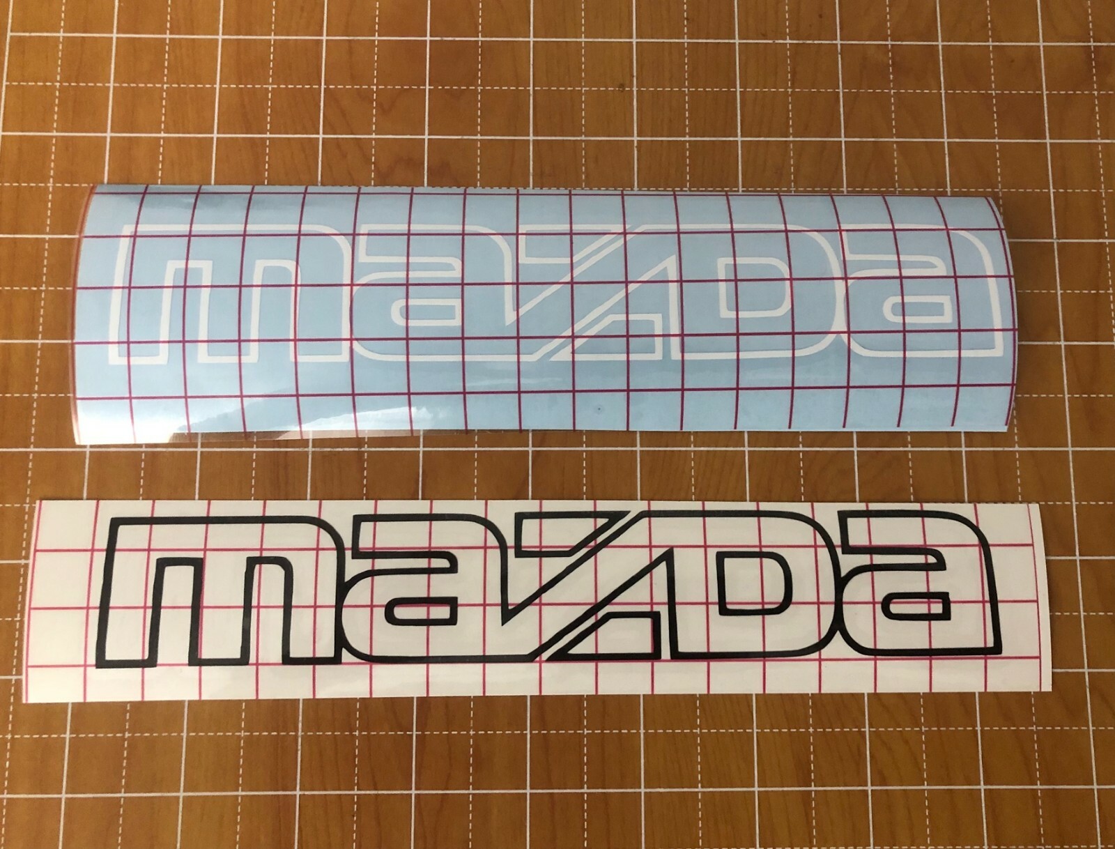 90-93 Miata Front Bumper Mazda Decal/Sticker 8"X1.39” Multi Colors ...