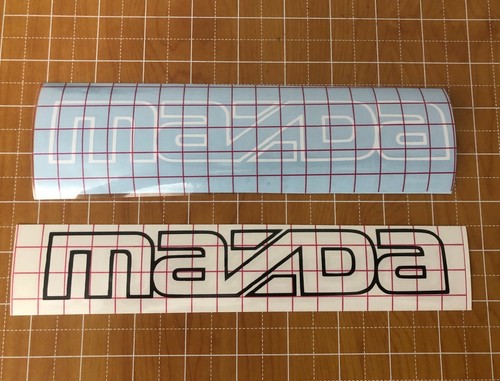 90-93 Miata Front Bumper Mazda Decal/Sticker 8"X1.39” Multi Colors ...