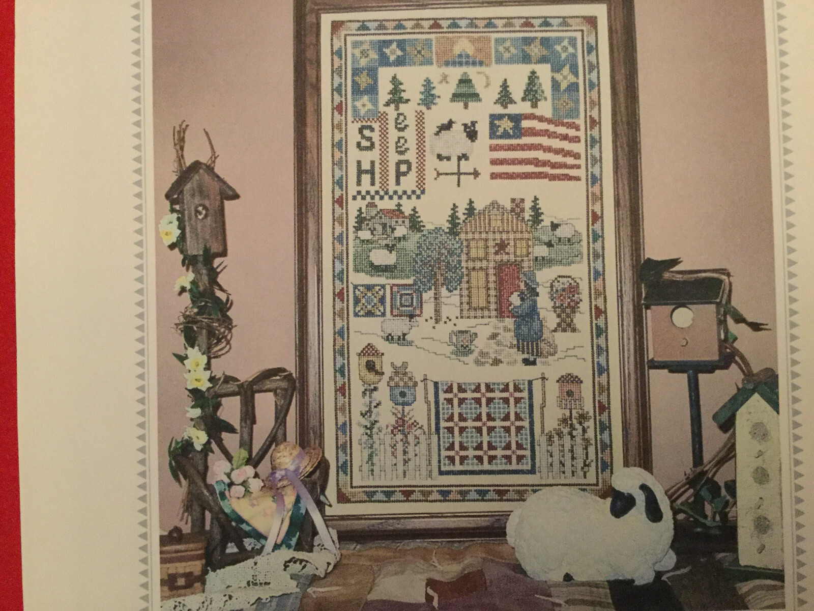 Linda Myers Woolgatherer’s Cottage Farm Pattern Art For The Needle AM ...