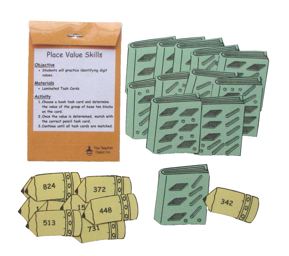 Teacher Made Math Center Resource Game Place Value Match Ones, Tens ...