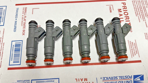 87-98 Jeep Cherokee 4.0L Fuel Injector Upgrade 4 Hole Set 6 EV1 19LB ...