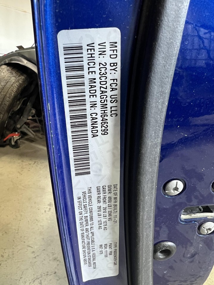 2017 - 2023 DODGE CHALLENGER REAR VIEW MIRROR W/O AUTO HIGH BEAM W/O ...