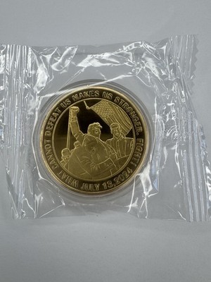 Donald Trump Fighting for America, Never Surrender Coin, July 13, 2024 ...