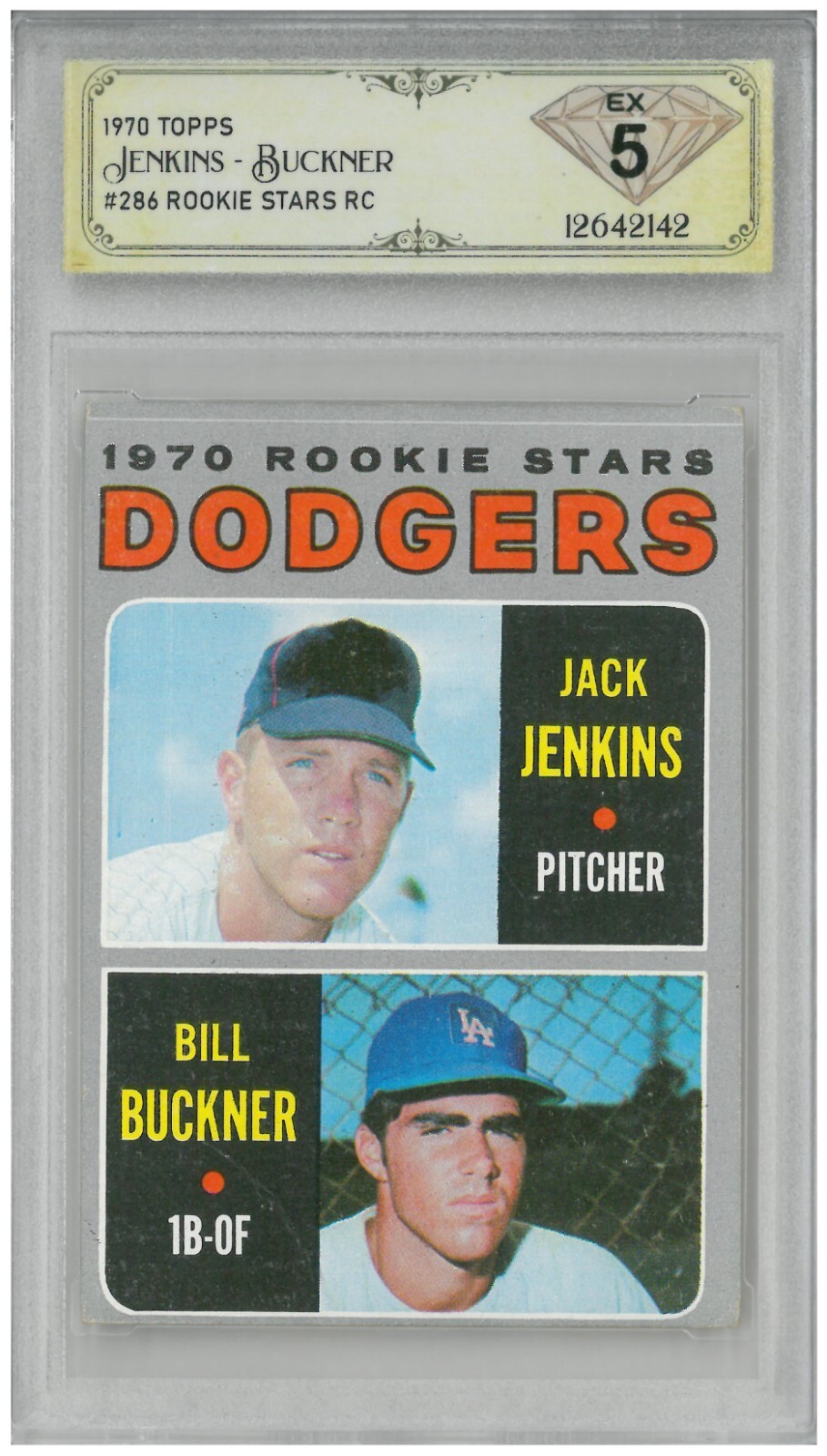 1970 Topps - 1970 Rookie Stars #286 Bill Buckner, Jack Jenkins (RC) for ...