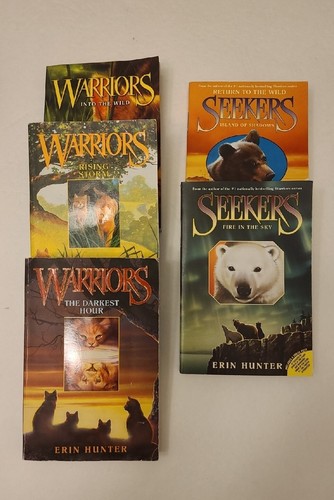 Erin Hunter Set of 5 Books: Warriors And Seekers Series | eBay