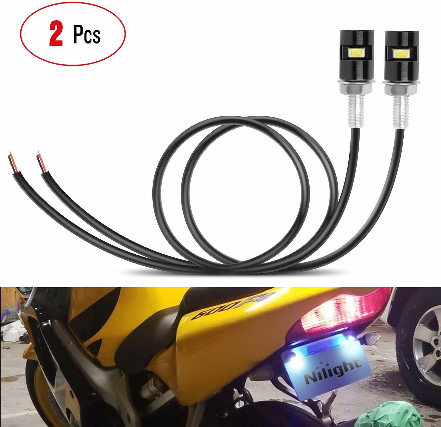 Nilight 2PCS License Plate Light Super Bright LED Bulb Legal for ...