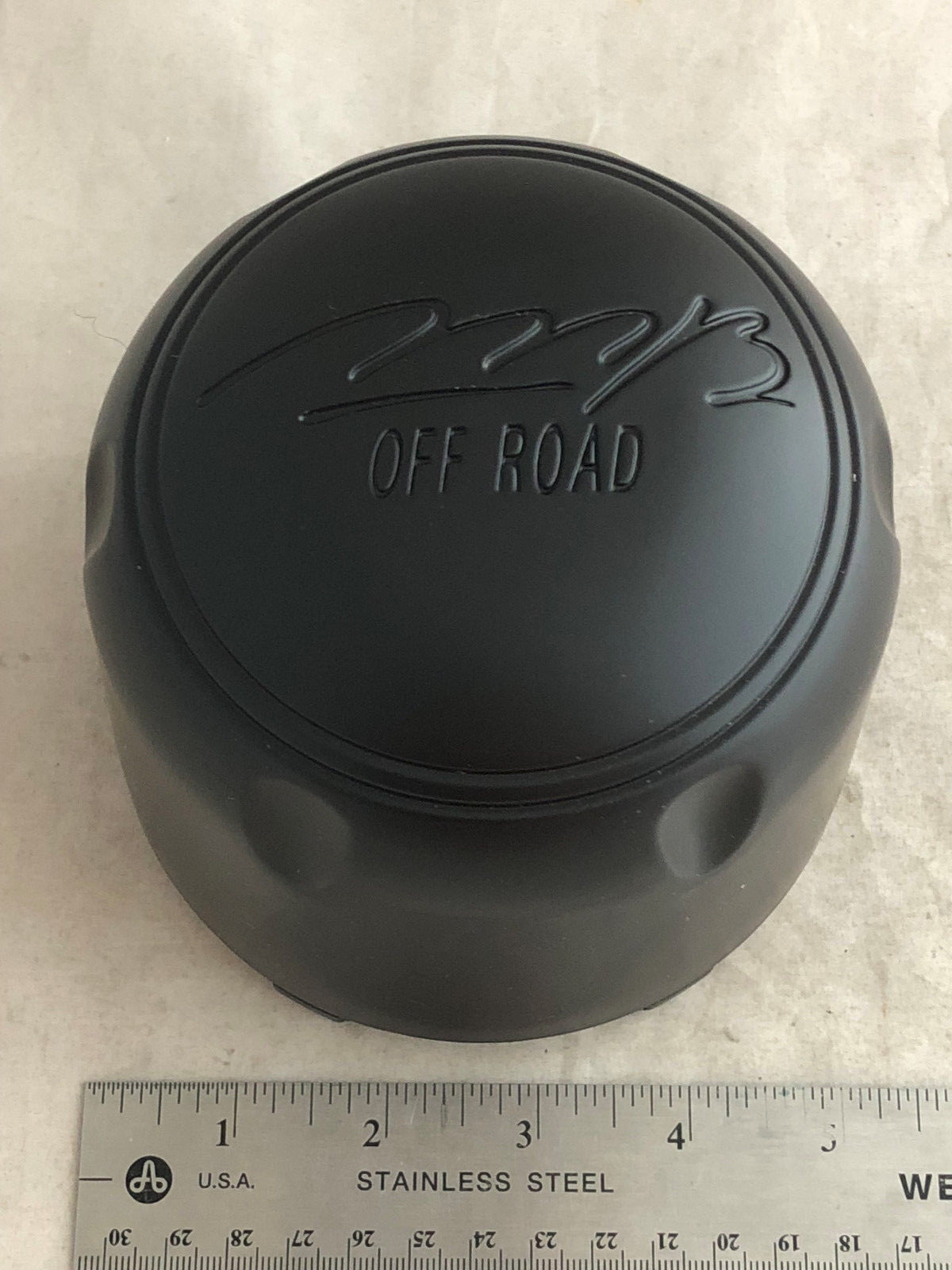 MB OFF ROAD GUNNER Matte Black Wheel Rim Hub Cover XL 8 Lug Center Cap ...