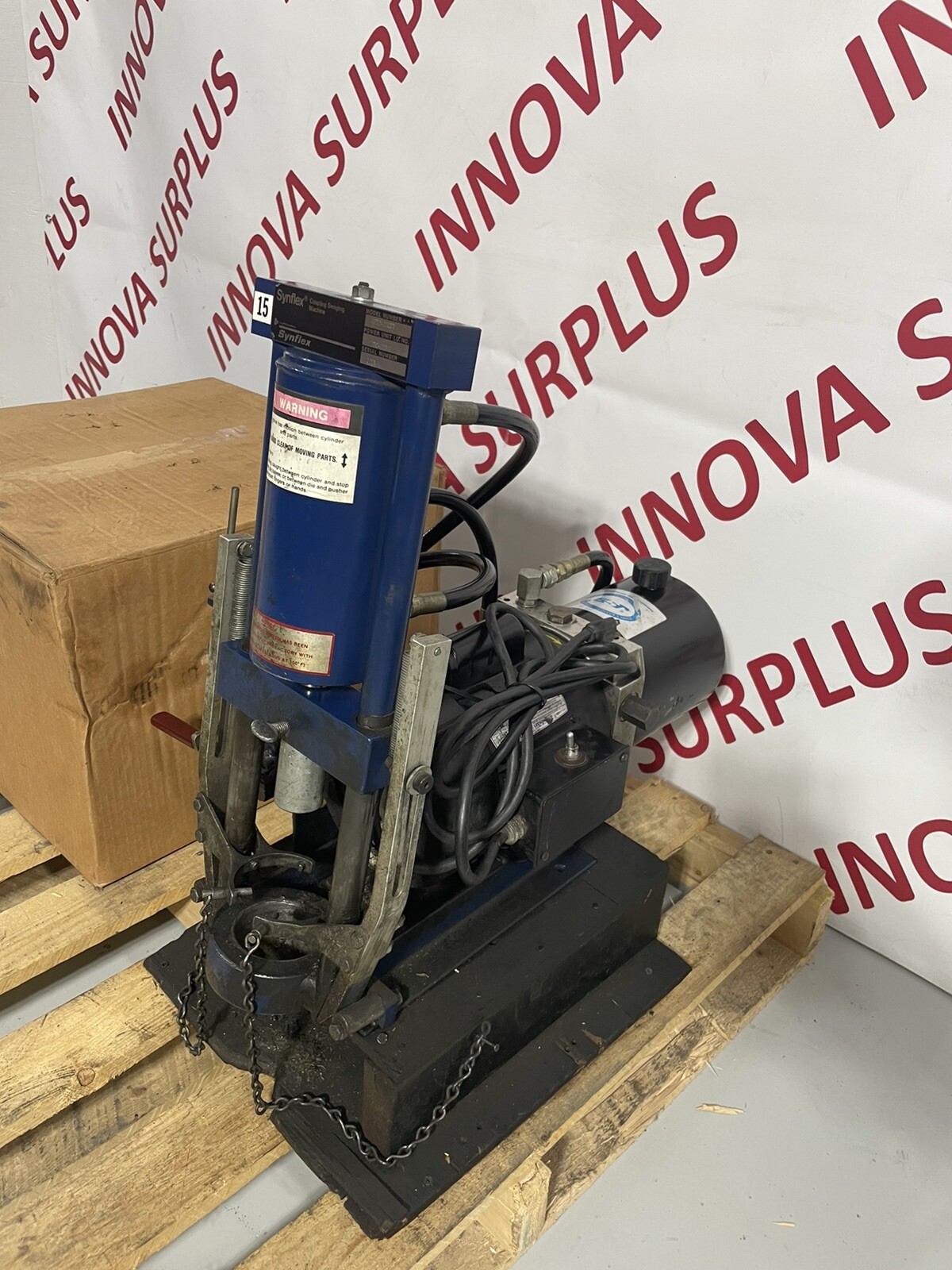 Eaton Synflex Coupling Swaging Machine MANY DIES Aeroquip Mark Swager ...