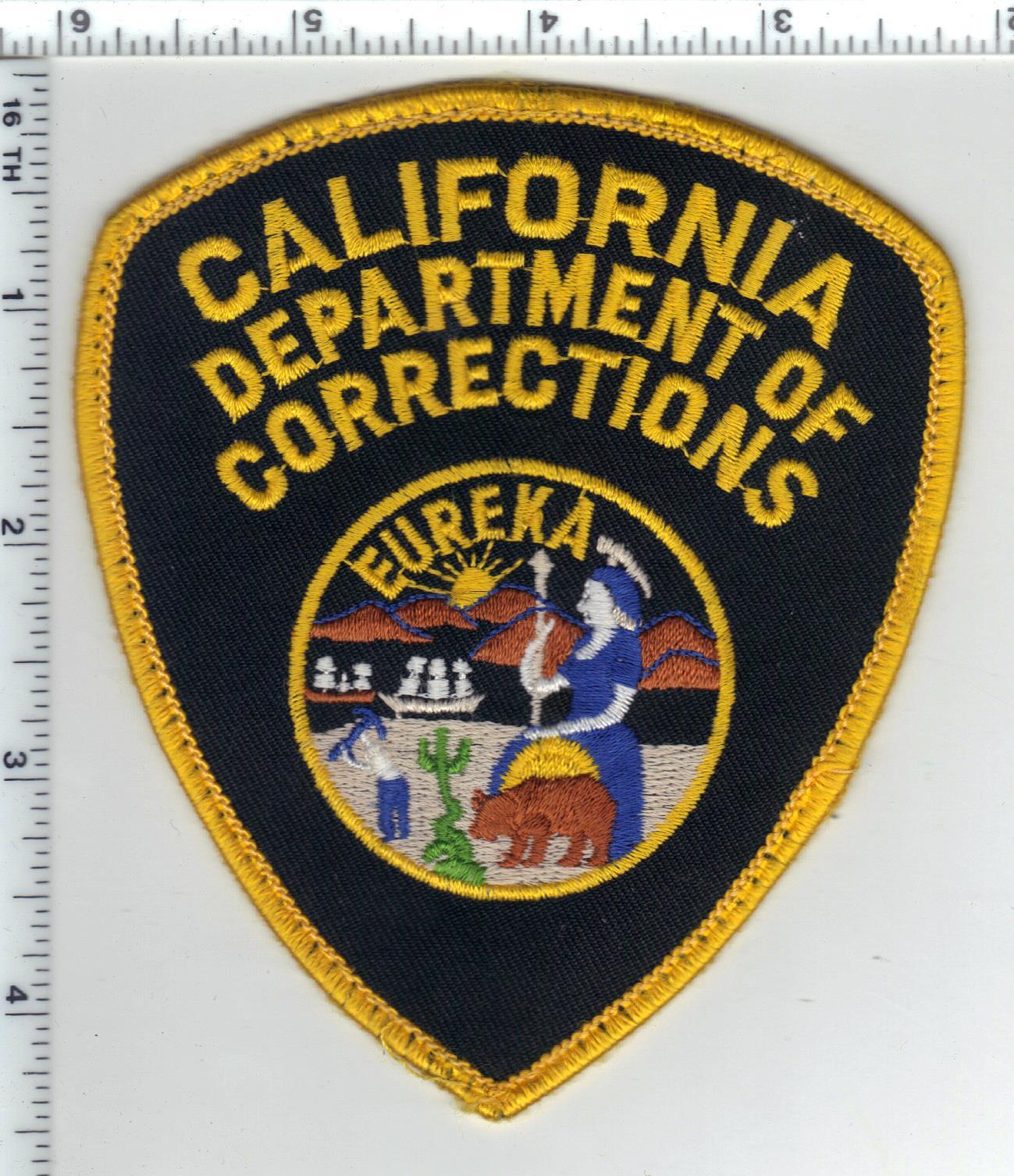 California Dept of Corrections Uniform Take-Off Shoulder Patch from the ...