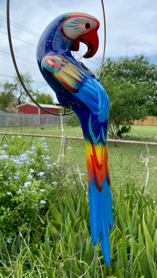 Lg Talavera Macaw Parrot Bird Animal Ceramic Mexican Pottery Hanging ...