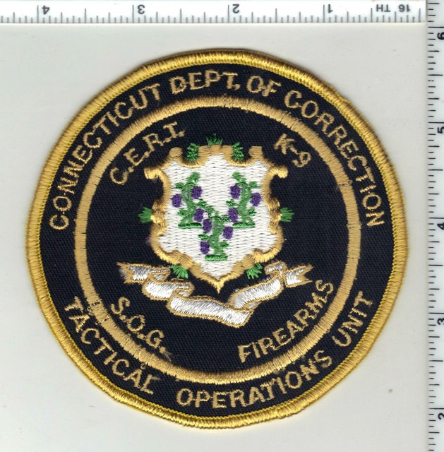 Connecticut Dept of Corrections 1st Issue Tactical Ops Unit Shoulder ...