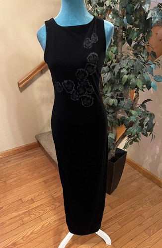 Vintage City Triangles Velour Bodycon Dress Size M Black Glitter Detail ...