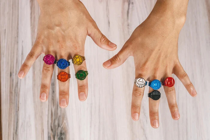 DC Comics Green Lantern Power Rings Lantern Corps Power Rings 9-Ring ...