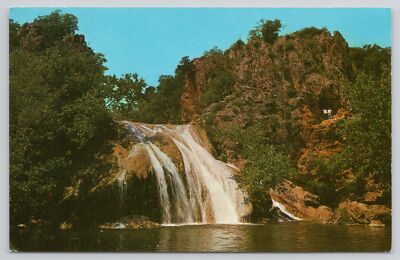 Turner Falls Park Waterfall Davis OK Oklahoma Postcard | eBay