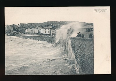 Somerset CLEVEDON Rough Sea 1905 PPC | eBay UK
