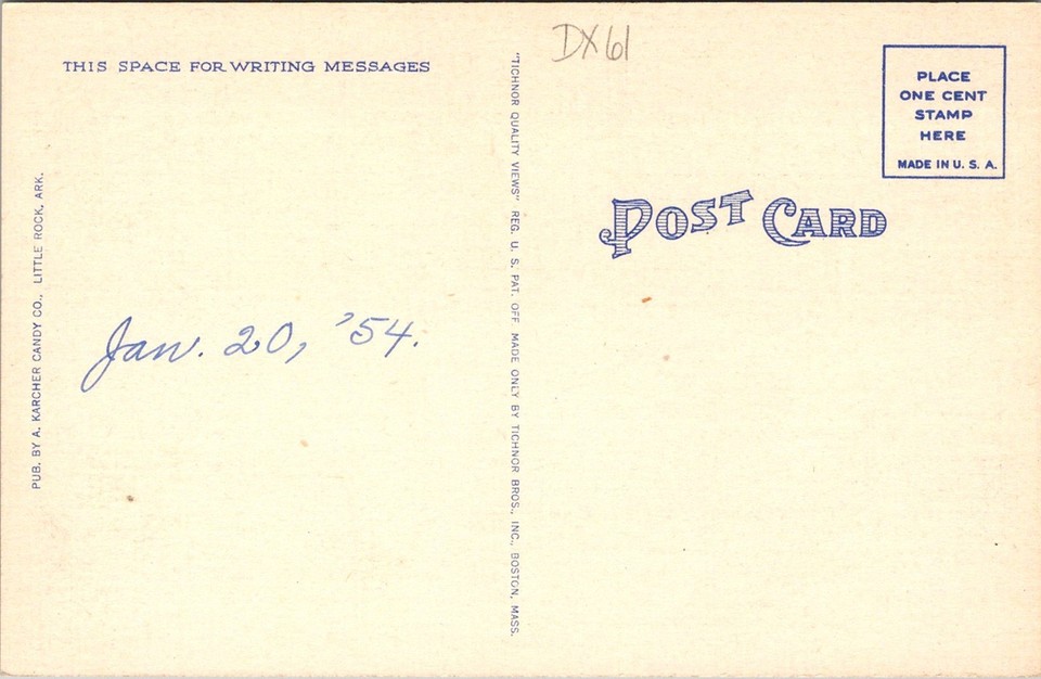 Dr Jim Stamps Postcard Boyle Park Little Rock Arkansas Linen | eBay