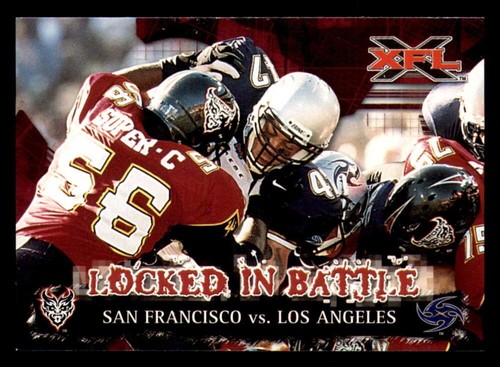 2001 Topps XFL Football Locked in Battle 4 card subset | eBay
