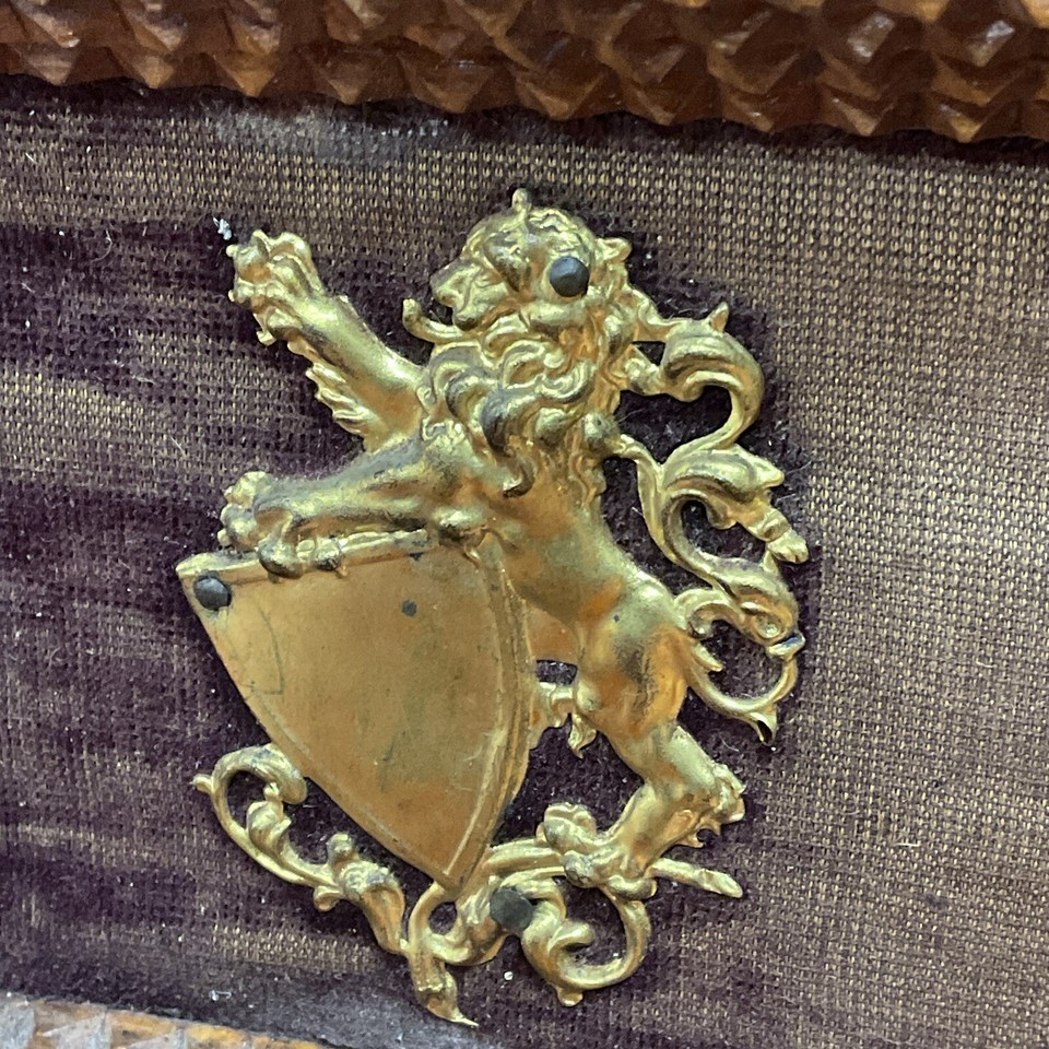 Antique Ornate 1880s Victorian Tramp Art Sewing Box Document Chip ...