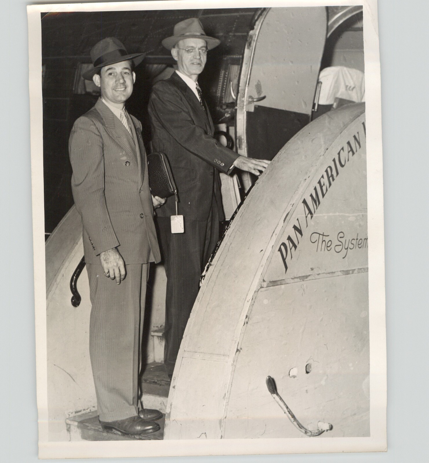 Business Leaders of PAN AMERICAN Latin Division BOARD PLANE 1930s Press ...