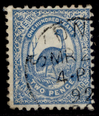 AUSTRALIA - New South Wales QV SG254e, 2d prussian blue, FINE USED ...