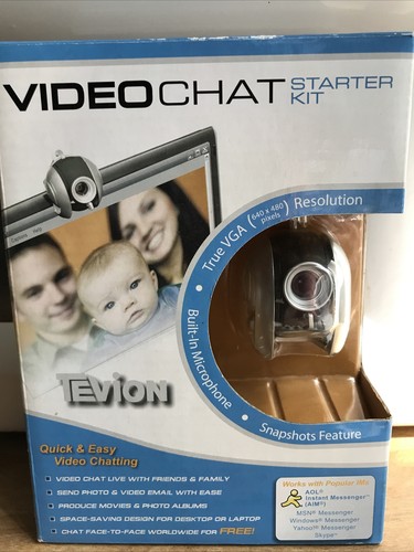 Tevion WEBCAM Video Chat New Open Box Vintage Web Camera Stream USB ...