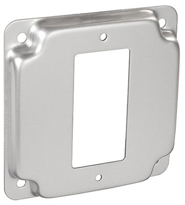 NEW 4" Square Electrical Box Cover GFCI Decorator Receptacle Decora ...