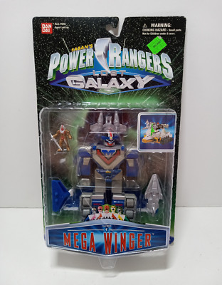 NEW SEALED Power Rangers Space Galaxy MEGA WINGER Blue Micro Playset ...