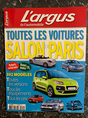 Magazine L'Argus N°2 toutes les voitures Salon Paris | eBay