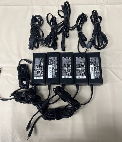 Lot of 5 Original AC Adapter Charger for Dell 90W Latitude Small Tip 4 ...