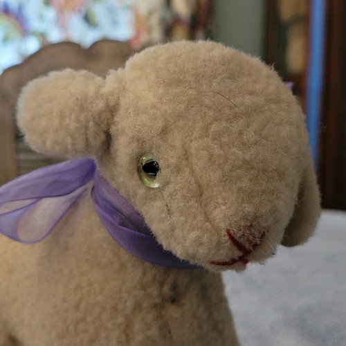 Antique Vintage Cream Wool (Hermann) Sheep Lamb Teddy bear friend 7in VGC+ | eBay