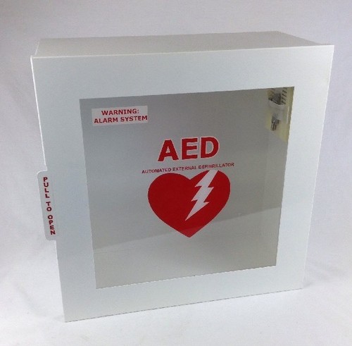 LIFESTART AED CABINET WITH ALARM SURFACE MOUNT 1463 JL INDUSTRIES FREE ...