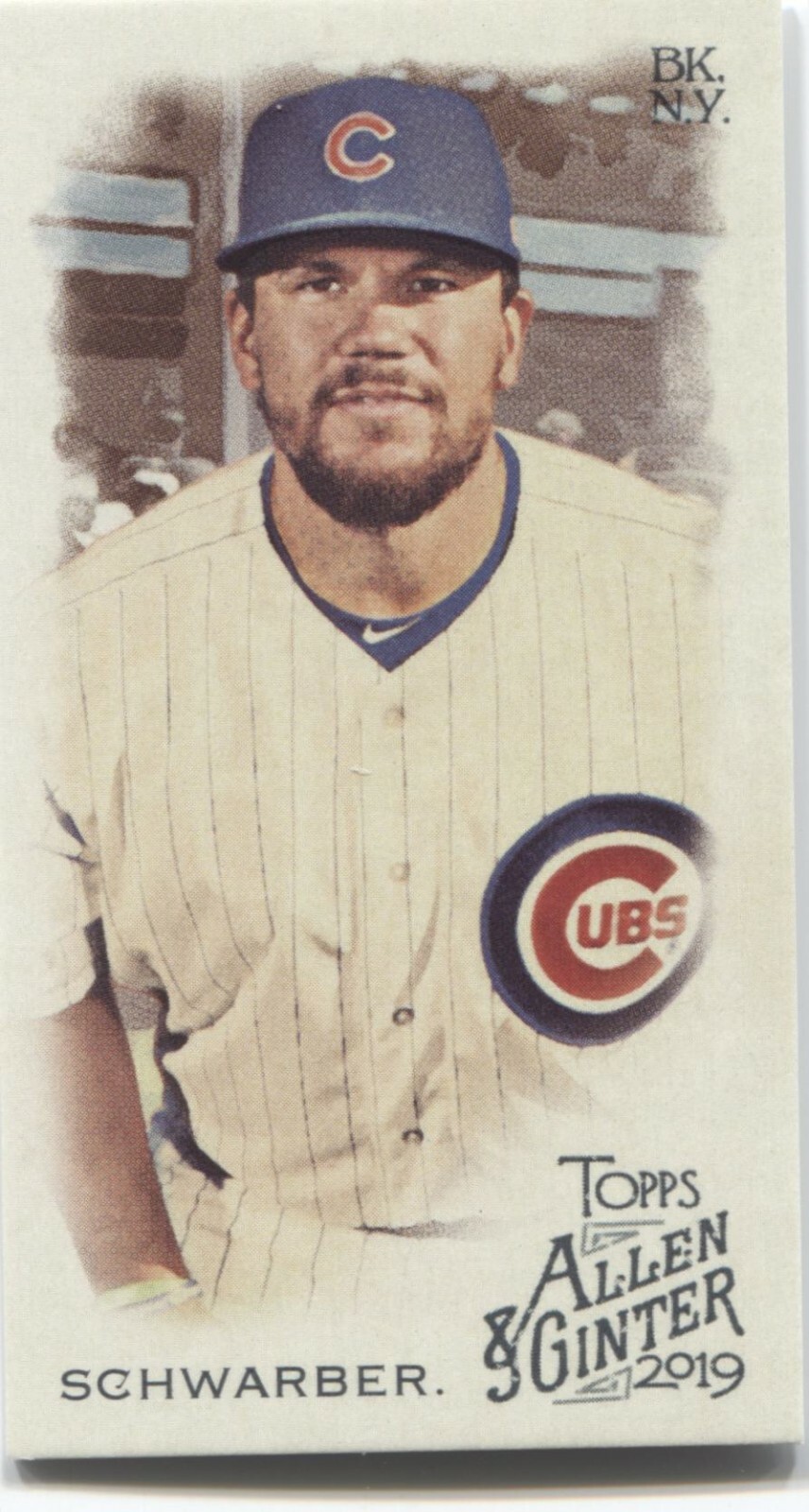 2019 Allen & Ginter KYLE SCHWARBER Mini Short Print #356 - CHICAGO CUBS ...