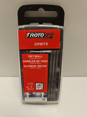 RotoZip ZipBits GP8 1/8" Drywall ZipBits 8 Pack NEW | eBay