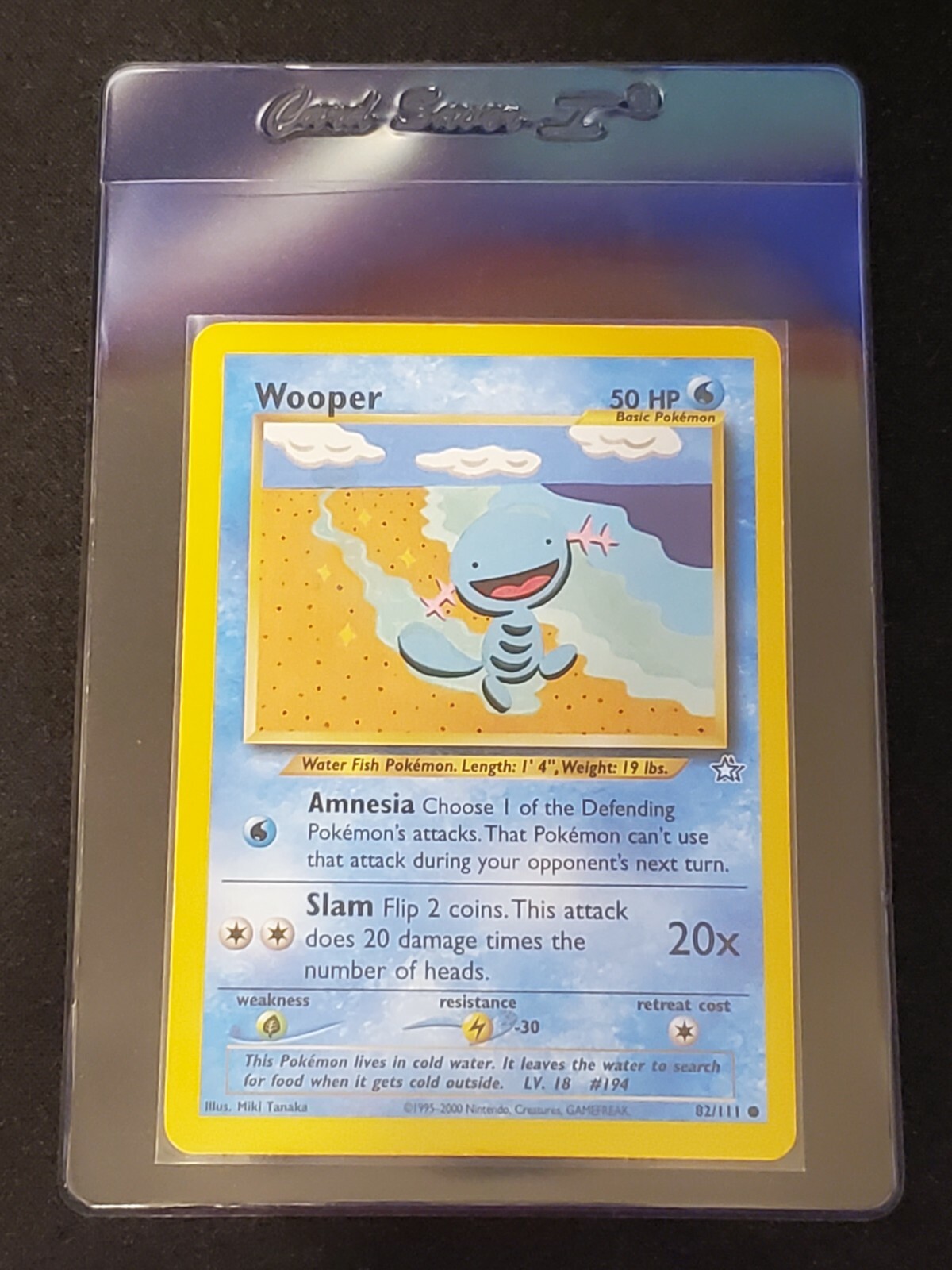 Wooper - 82/111 - Neo Genesis Unlimited - Pokemon Card - LP | eBay