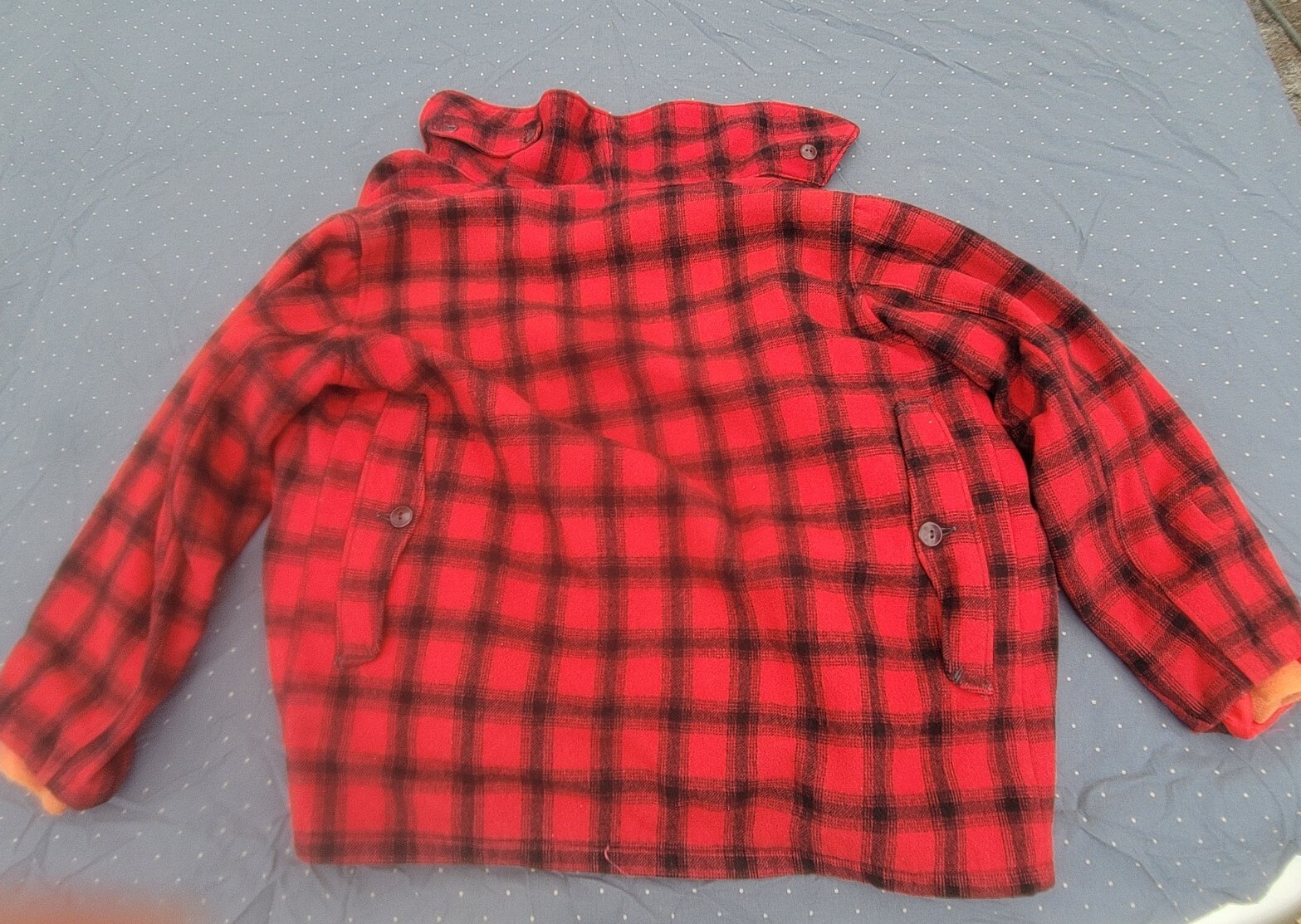 WOOLRICH Mackinaw Buffalo Red Plaid Hunting Jacket Coat Men Sz Xl ...