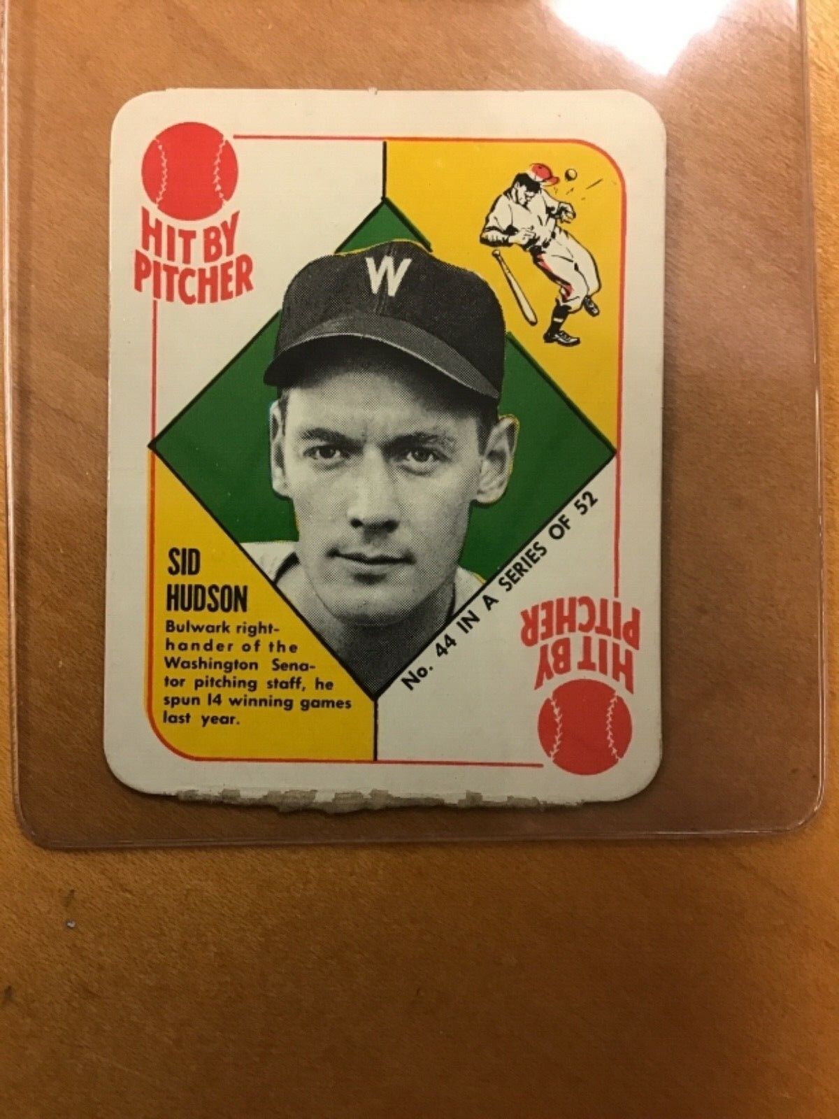 1951 Red Back Baseball Card #44 | eBay