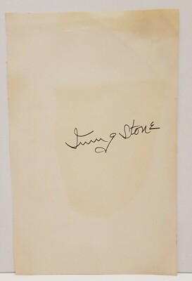 Irving Stone Author Signed Autographed 9" X 5.75" Paper | eBay