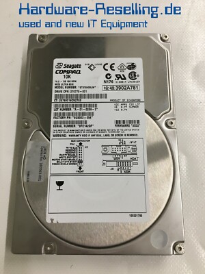 Seagate Compaq 10K RPM SCSI 3,5 18GB 4MB ST318406LW 270773-001 160063 ...