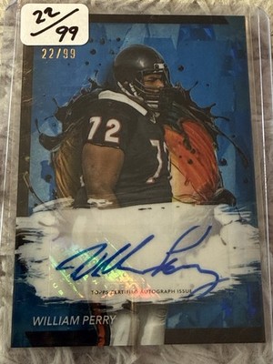 2024 Topps Finest - William Perry #FA-WP Blue Geometric Refractor/99 | eBay