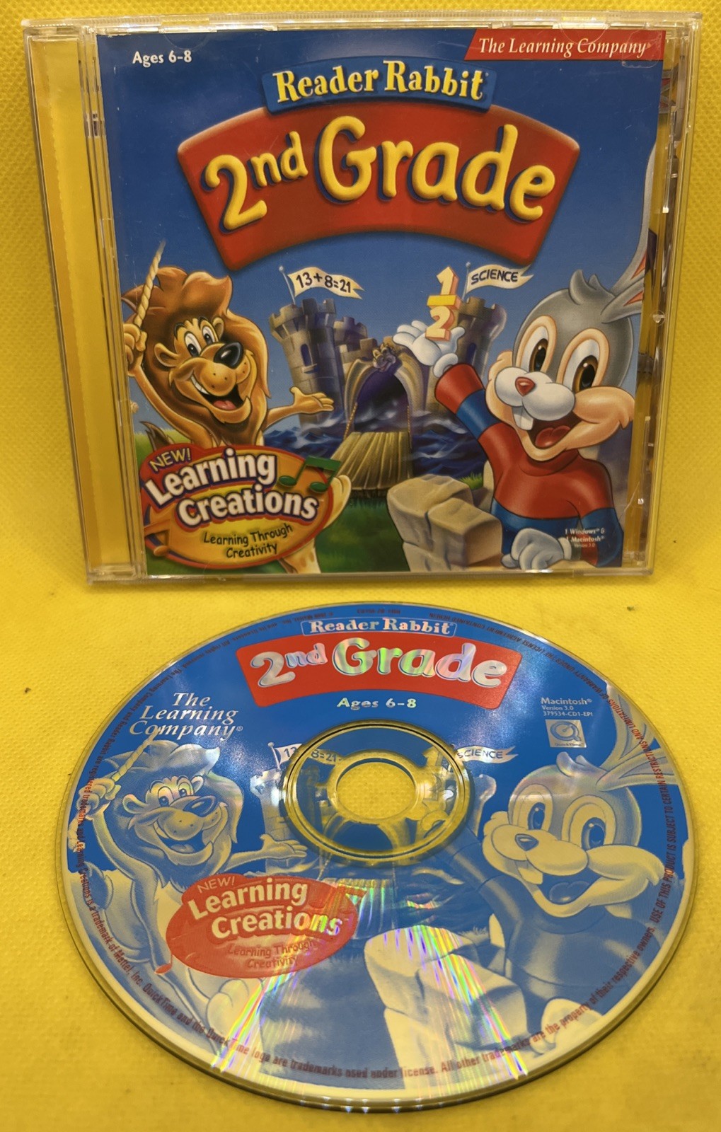 Reader Rabbit 2nd Grade Age 6-8 Math & Science (Win/Mac PC CD-ROM, 2000 ...