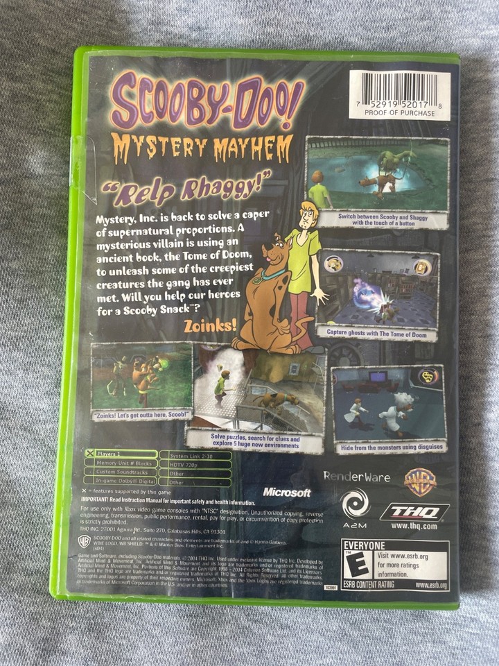 Scooby-Doo Mystery Mayhem / Microsoft Xbox | eBay