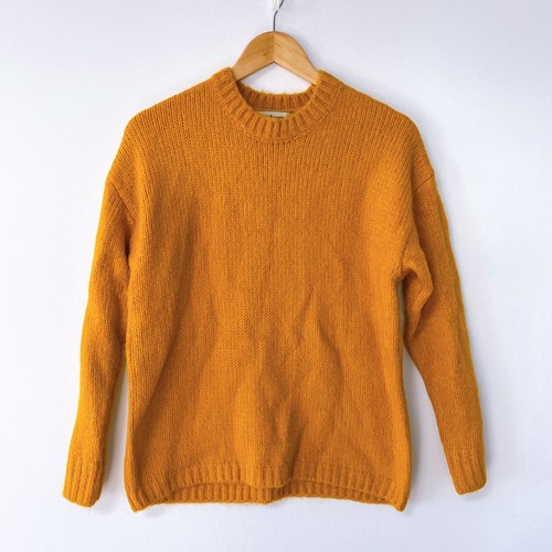 Cotton Emporium Mustard Color Crew Neck Knit Pullover XS ($39) | eBay ...