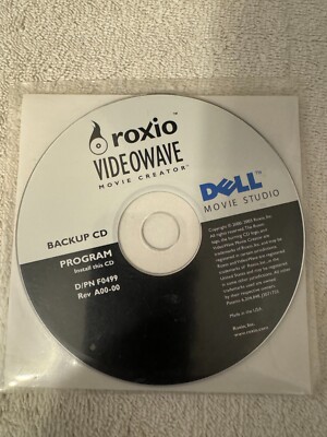 Roxio Videowave Movie Creator BackupCD Dell | eBay