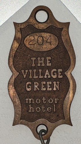 1960's Village Green Motor Motel Cottage Grove Or Room Key | eBay